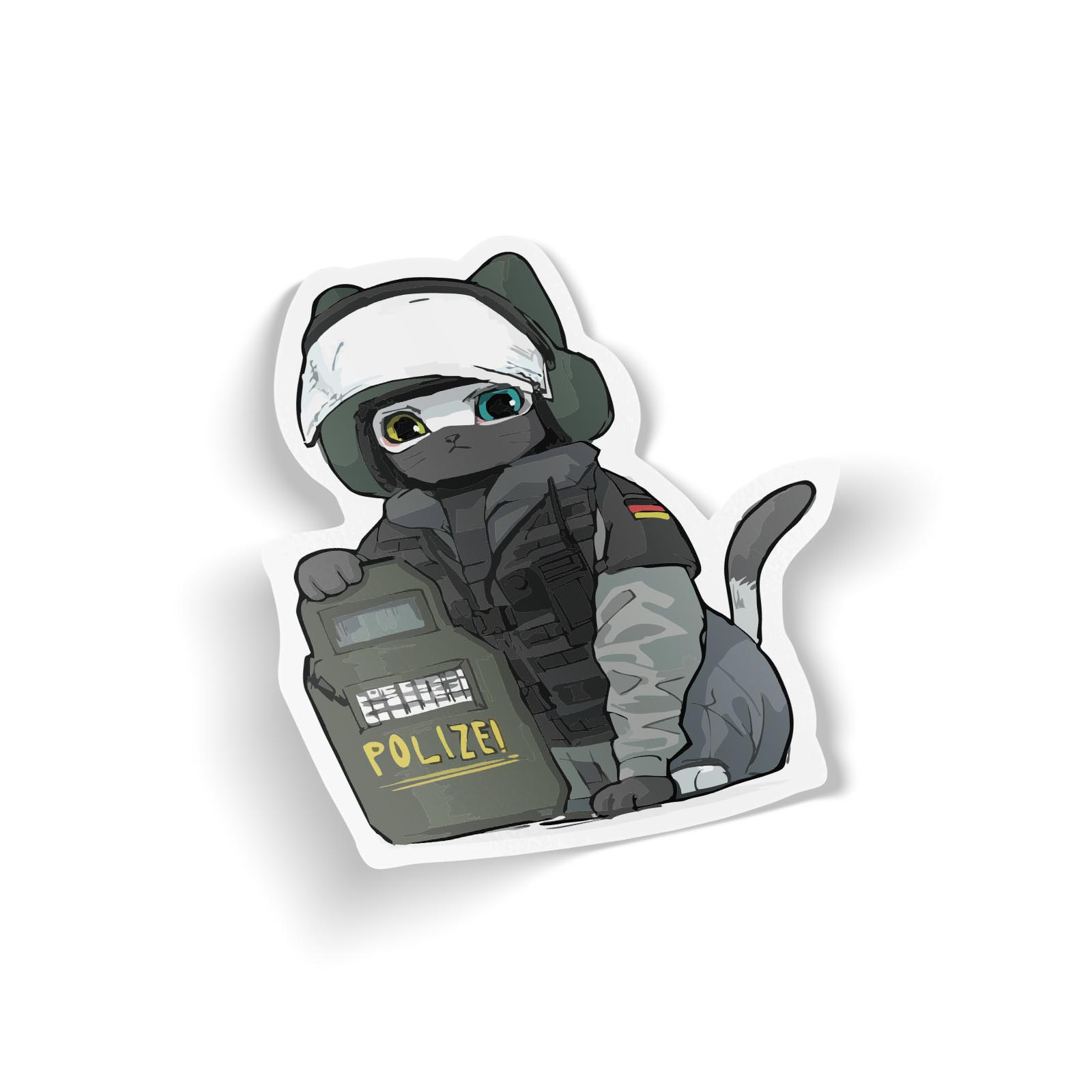 Купить стикер Rainbow six blitz cat
